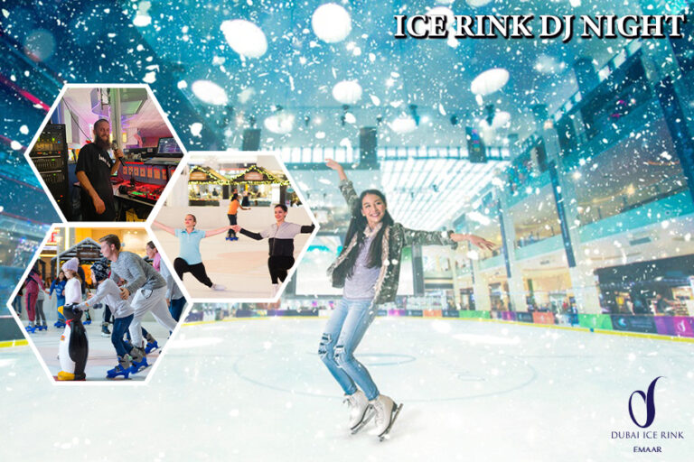 Dubai Ice Rink - Disco Night Session - Amanah Travels